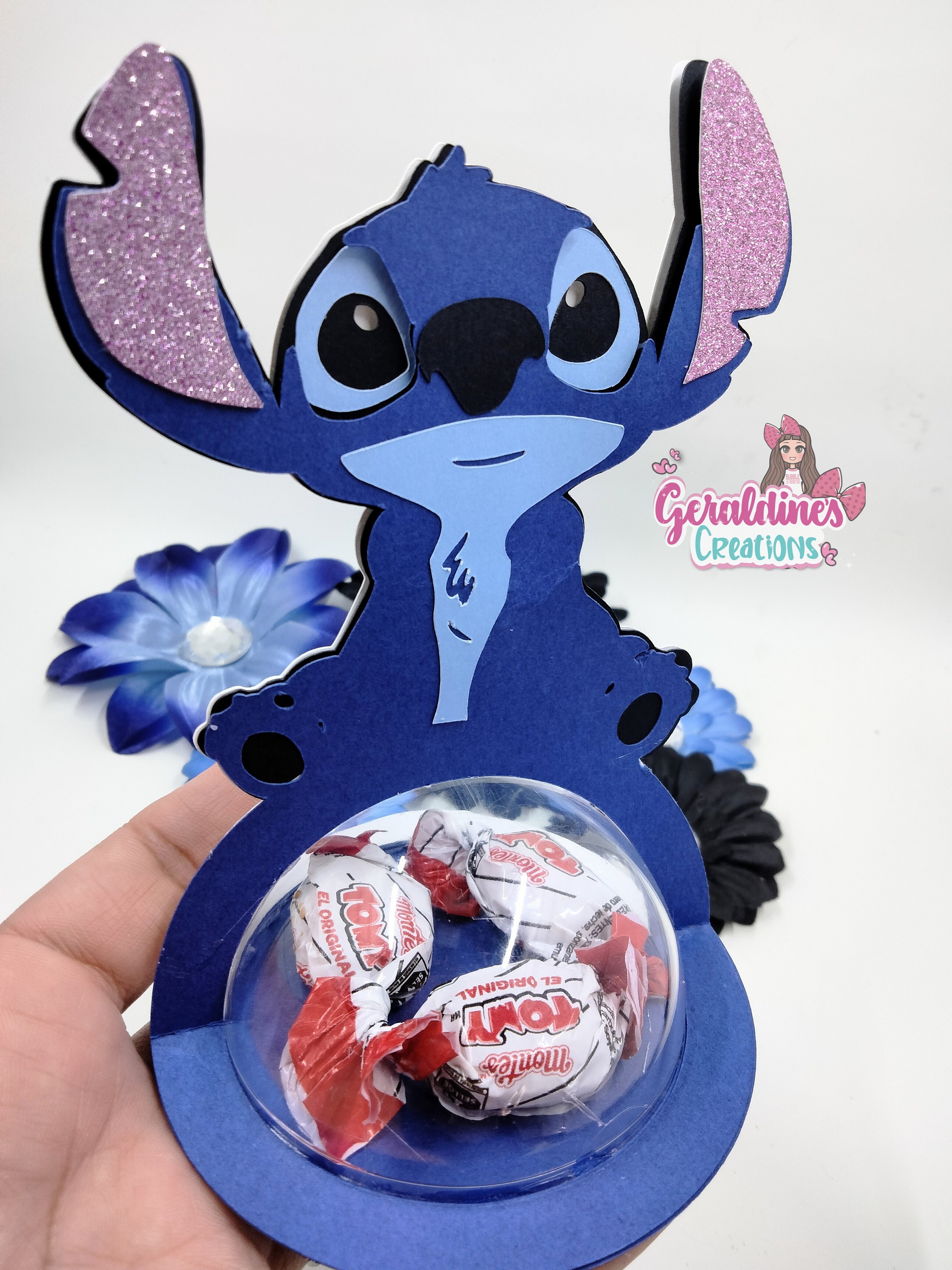 Stitch Candy Holder Svg-Silhouette Studio - Etsy Nederland