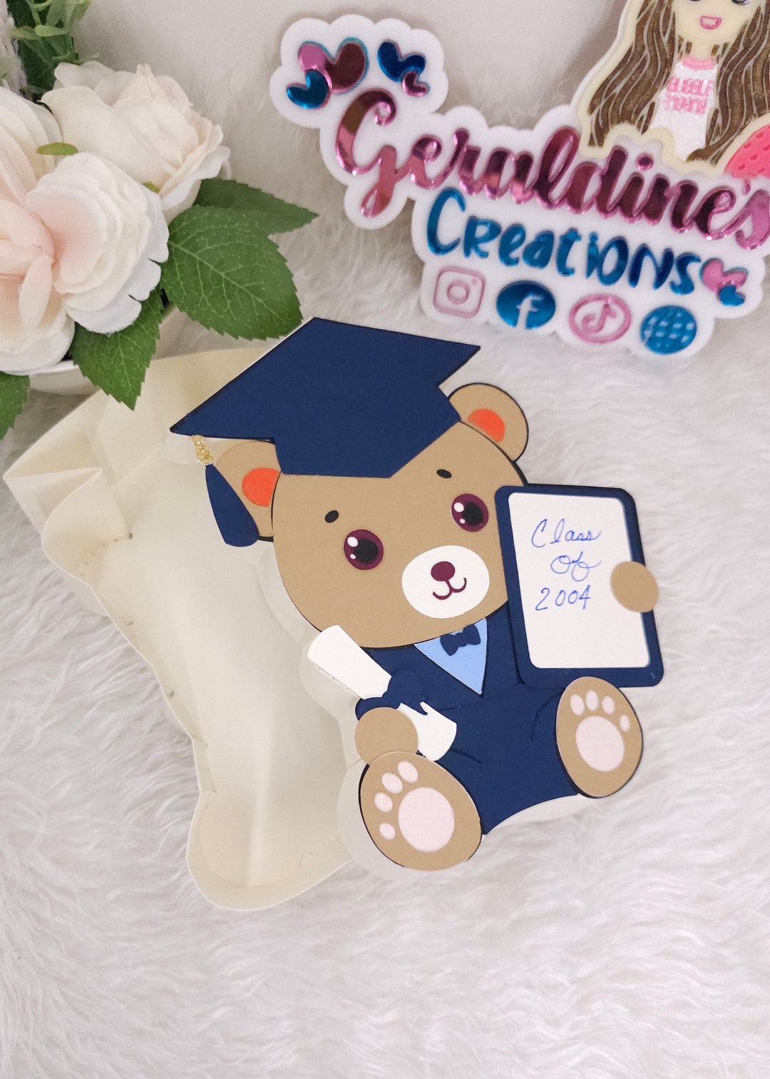 Graduation Bear Box / Box Digital File /svg- Silhouette Studio - Etsy