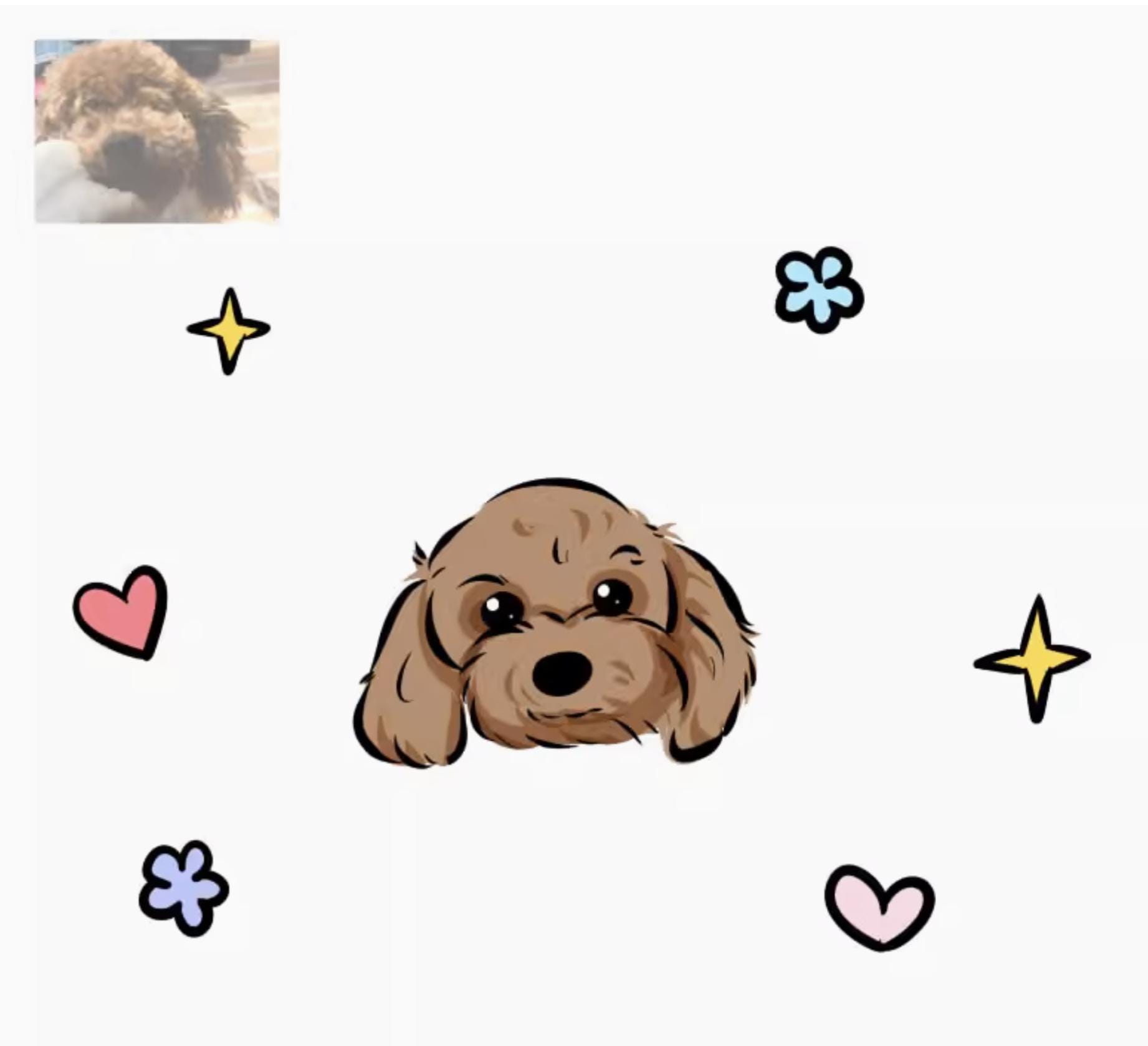 Custom Pet Portrait Chibi-style Hand-drawn Portraits: Custom Cartoon ...
