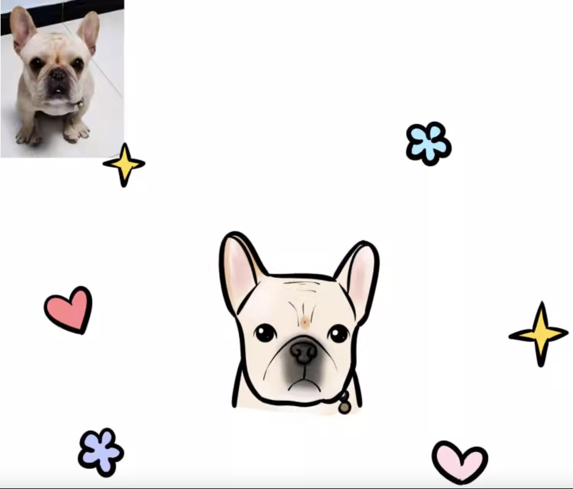 Custom Pet Portrait Chibi-style Hand-drawn Portraits: Custom Cartoon ...