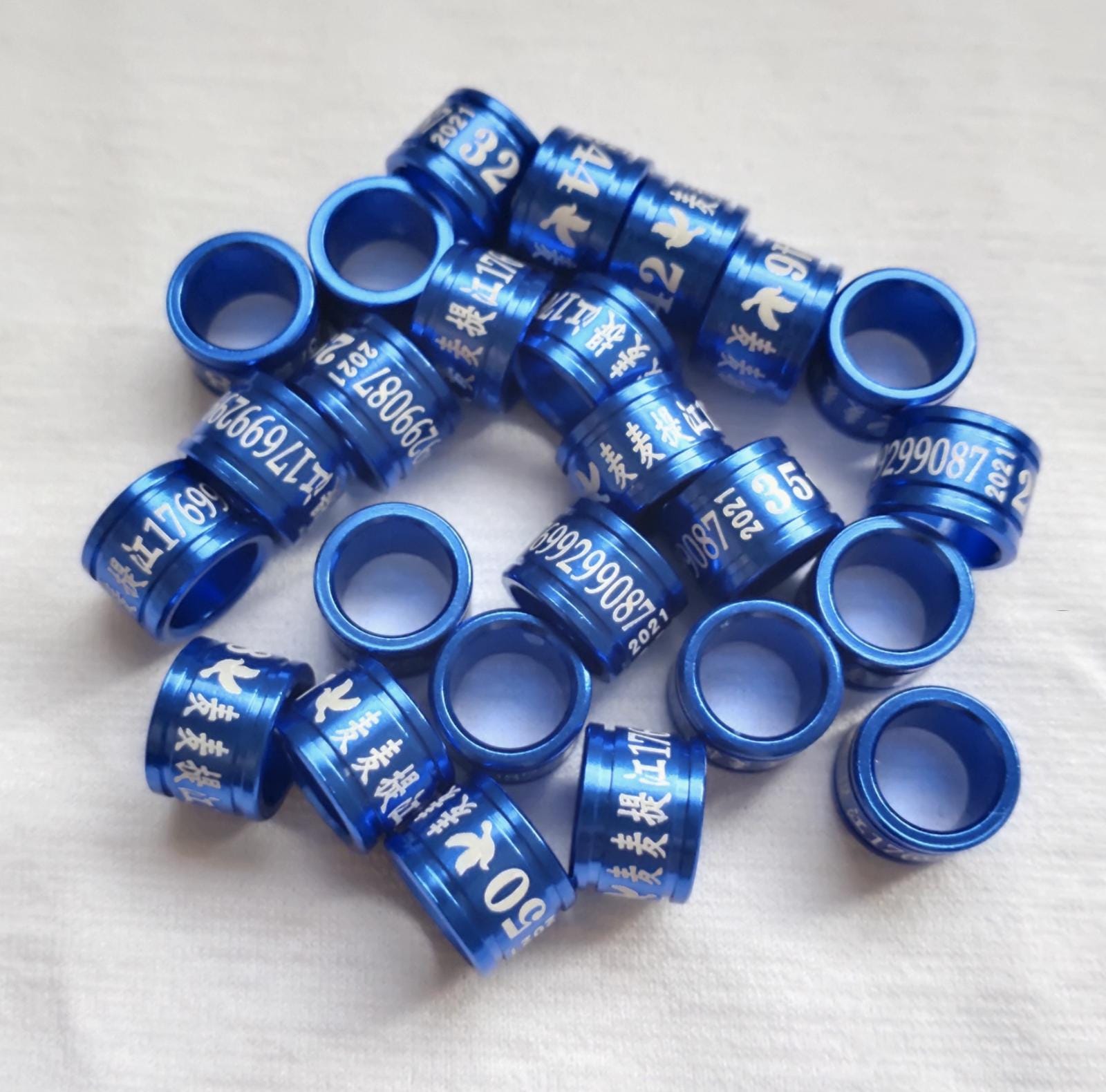 Personalized Pigeon ID Bands | Custom Aluminum Rings for Homing & Fancy ...