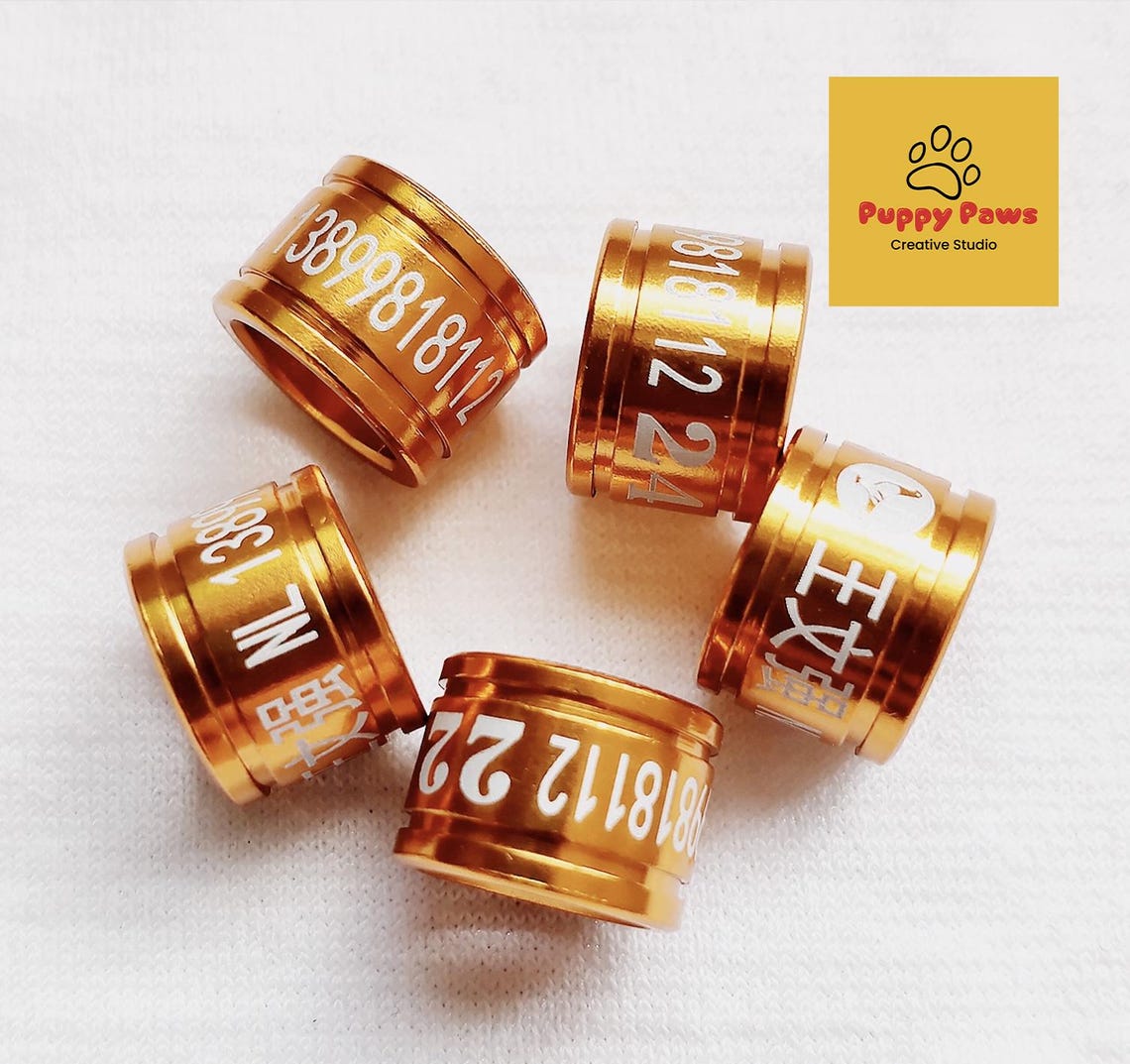 Personalized Pigeon ID Bands | Custom Aluminum Rings for Homing & Fancy ...