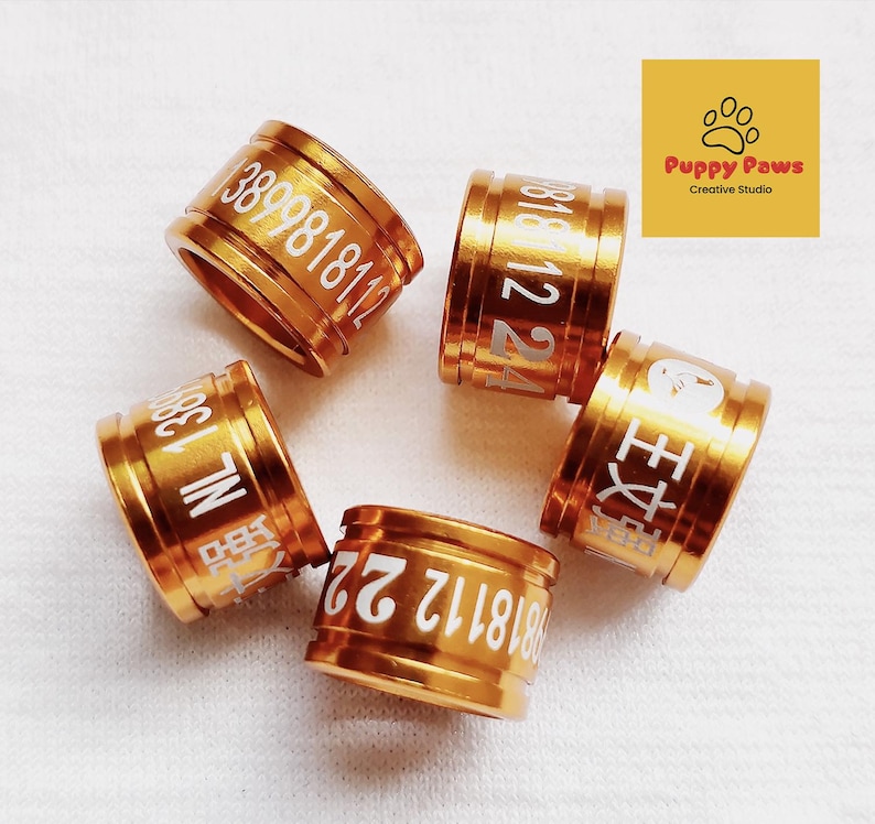 Personalized Pigeon ID Bands | Custom Aluminum Rings for Homing & Fancy ...