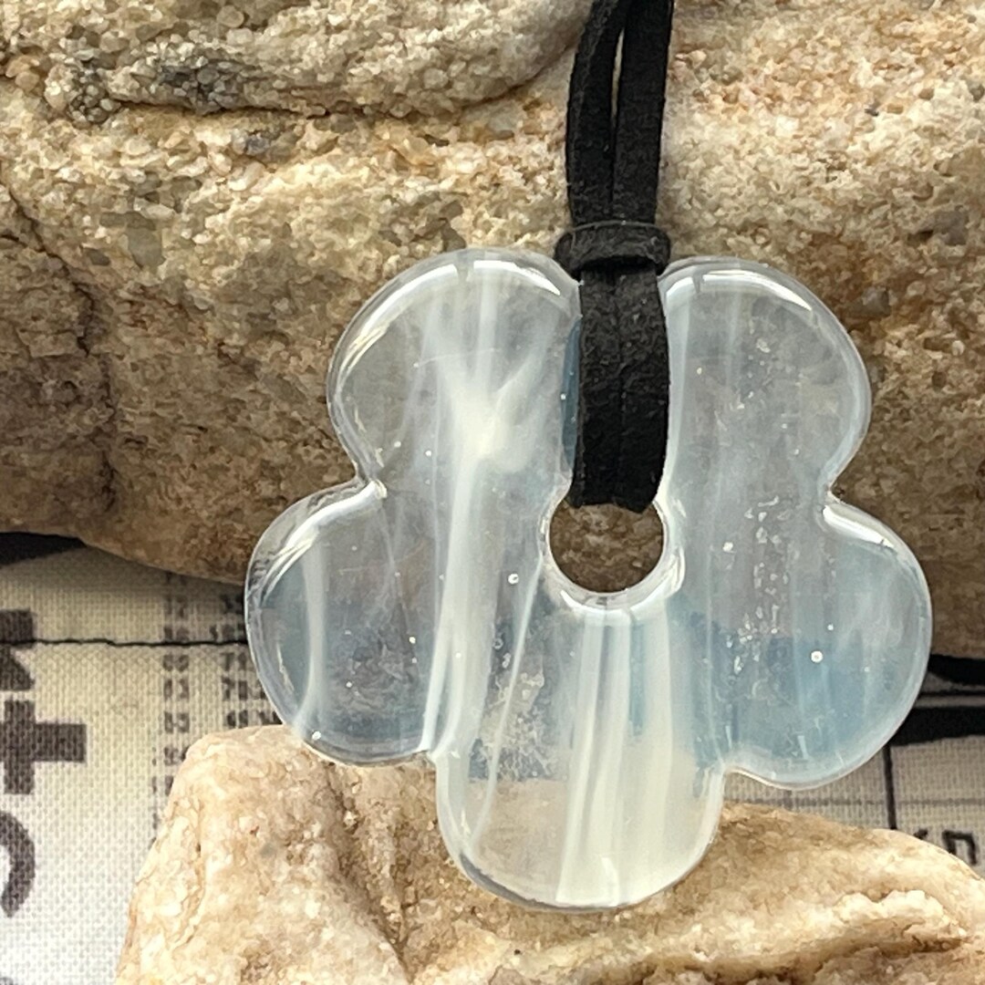 Large Flower Pendant, White Flower, Handmade Jewelry, Handmade Gift ...