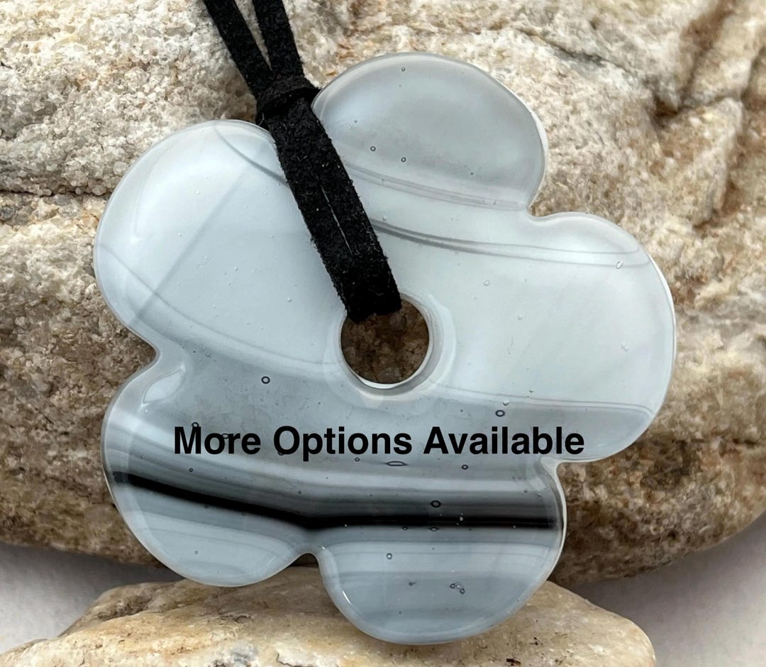 Large Flower Pendant, Chunky Pendant, Retro Necklace, Handmade Jewelry ...