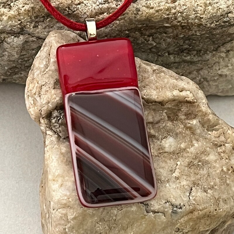 Fused Glass Pendant - Etsy