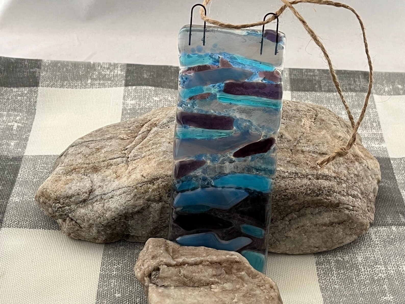 Fused Glass Sea Scape Sun Catcher, Gift for Mom, Gift for Her ...
