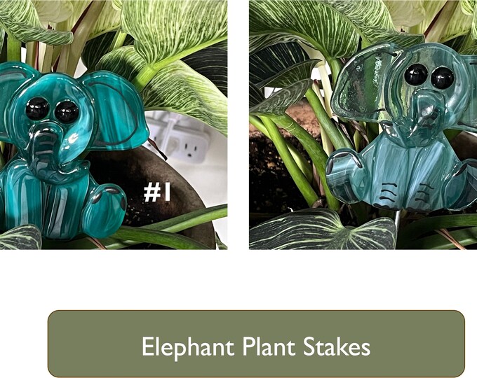 Elephant Plant Stake, Garden Elephant, Flower Pot Elephant, Garden ...