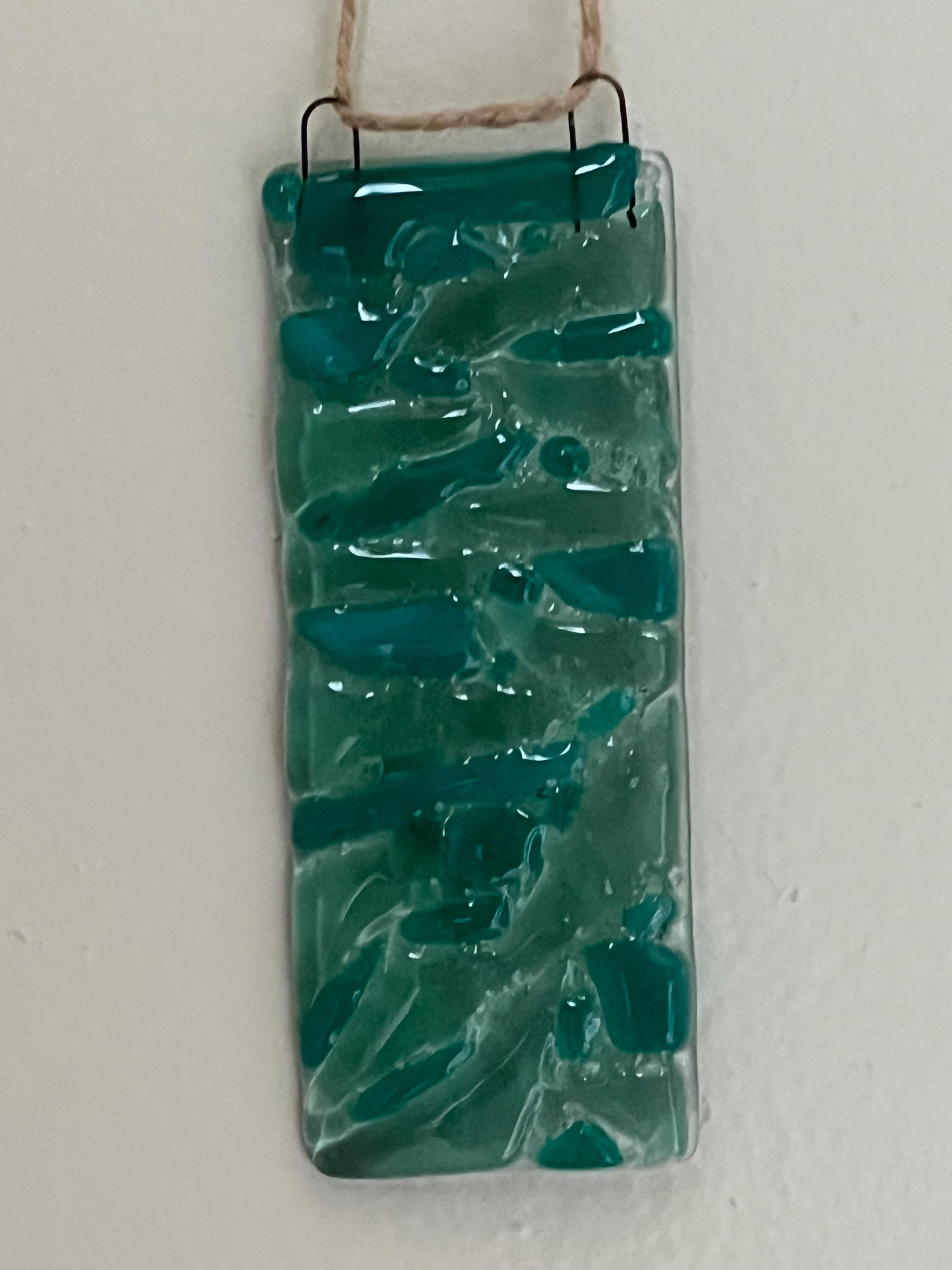 Fused Glass Sea Scape Sun Catcher, Gift for Mom, Gift for Her ...