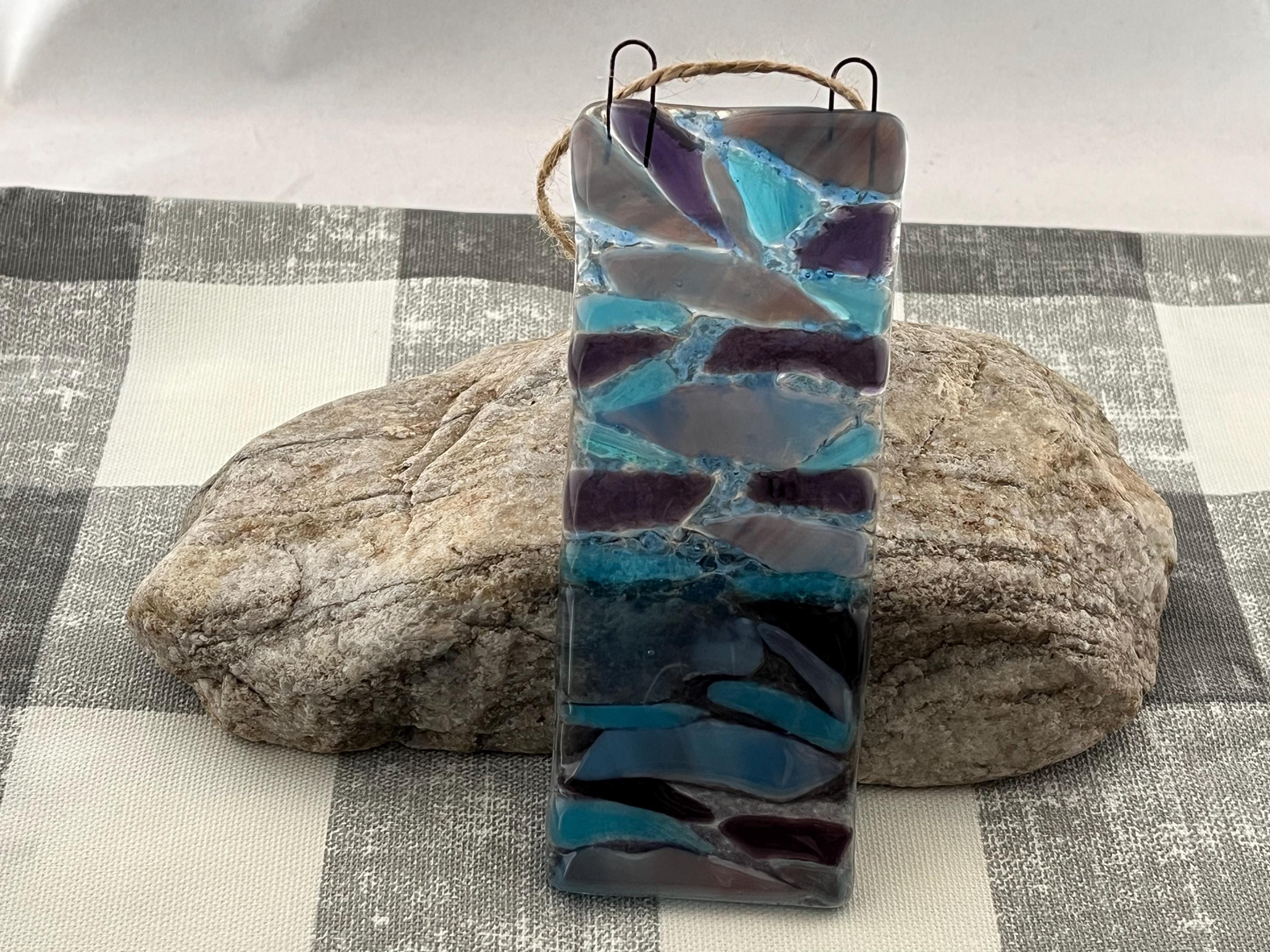 Fused Glass Sea Scape Sun Catcher, Gift for Mom, Gift for Her ...