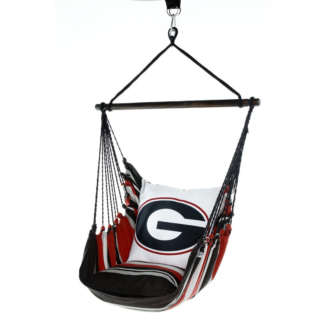 Georgia Bulldogs Hanging Chair, University of Georgia Gift, UGA Swing ...