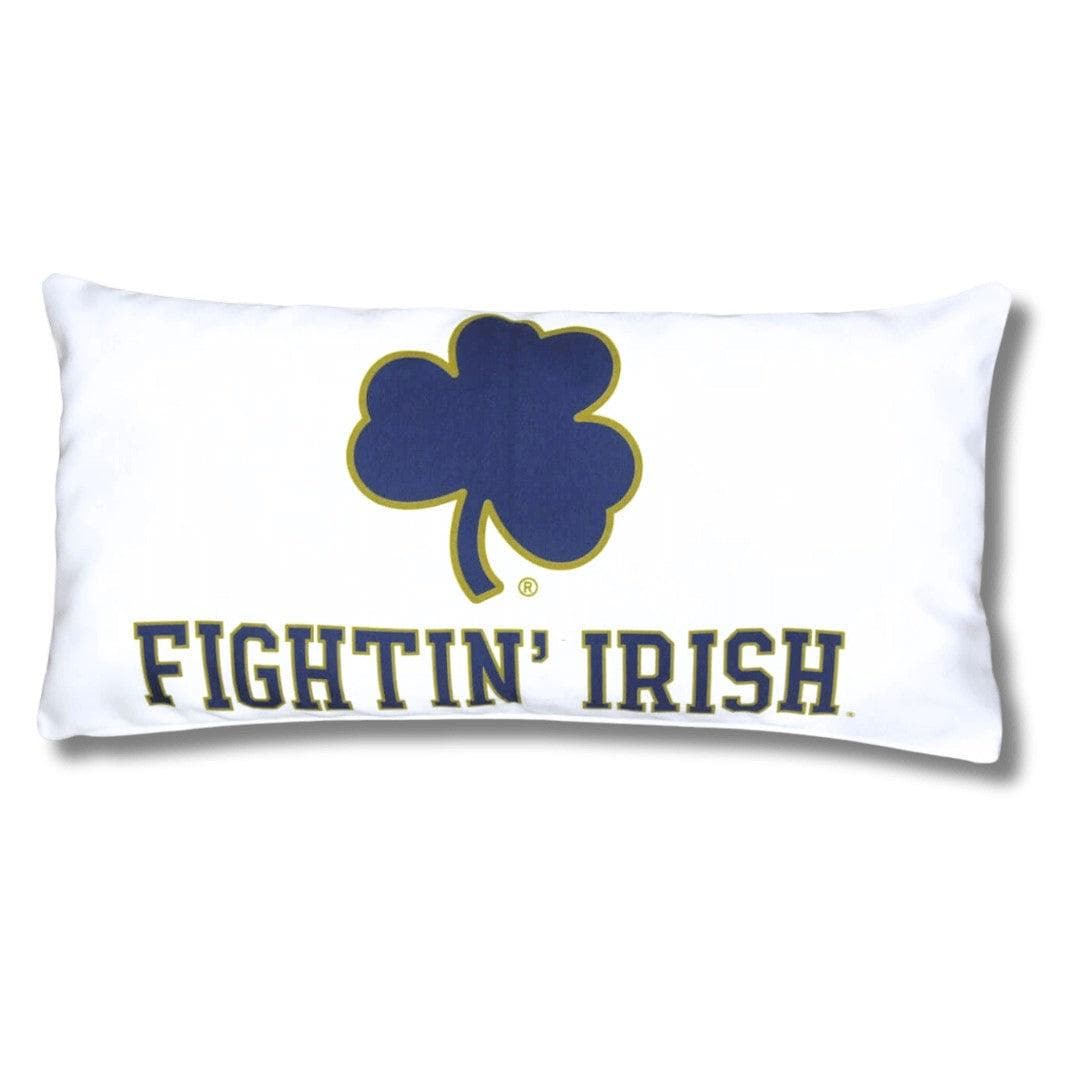 Notre Dame Pillow, Fighting Irish Shamrock Lumbar Pillow Cover ...