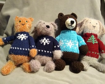 Hand Knit Plushies - Etsy
