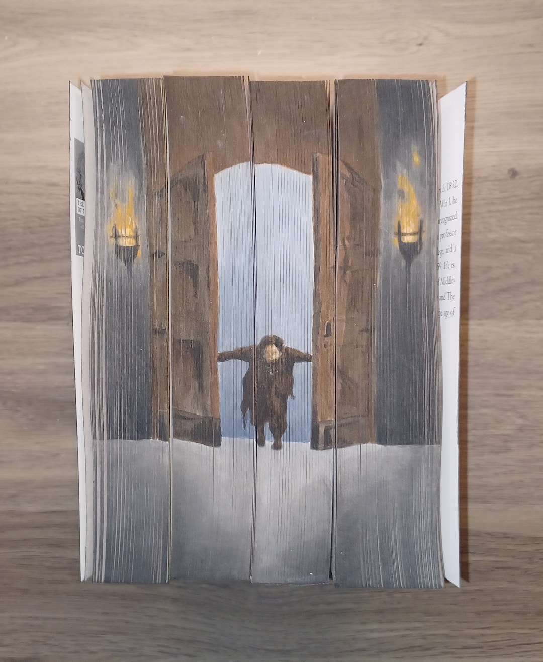 LOTR Gondor Calls for Aid Book Edge Painting Aragorn Watercolor Edge ...