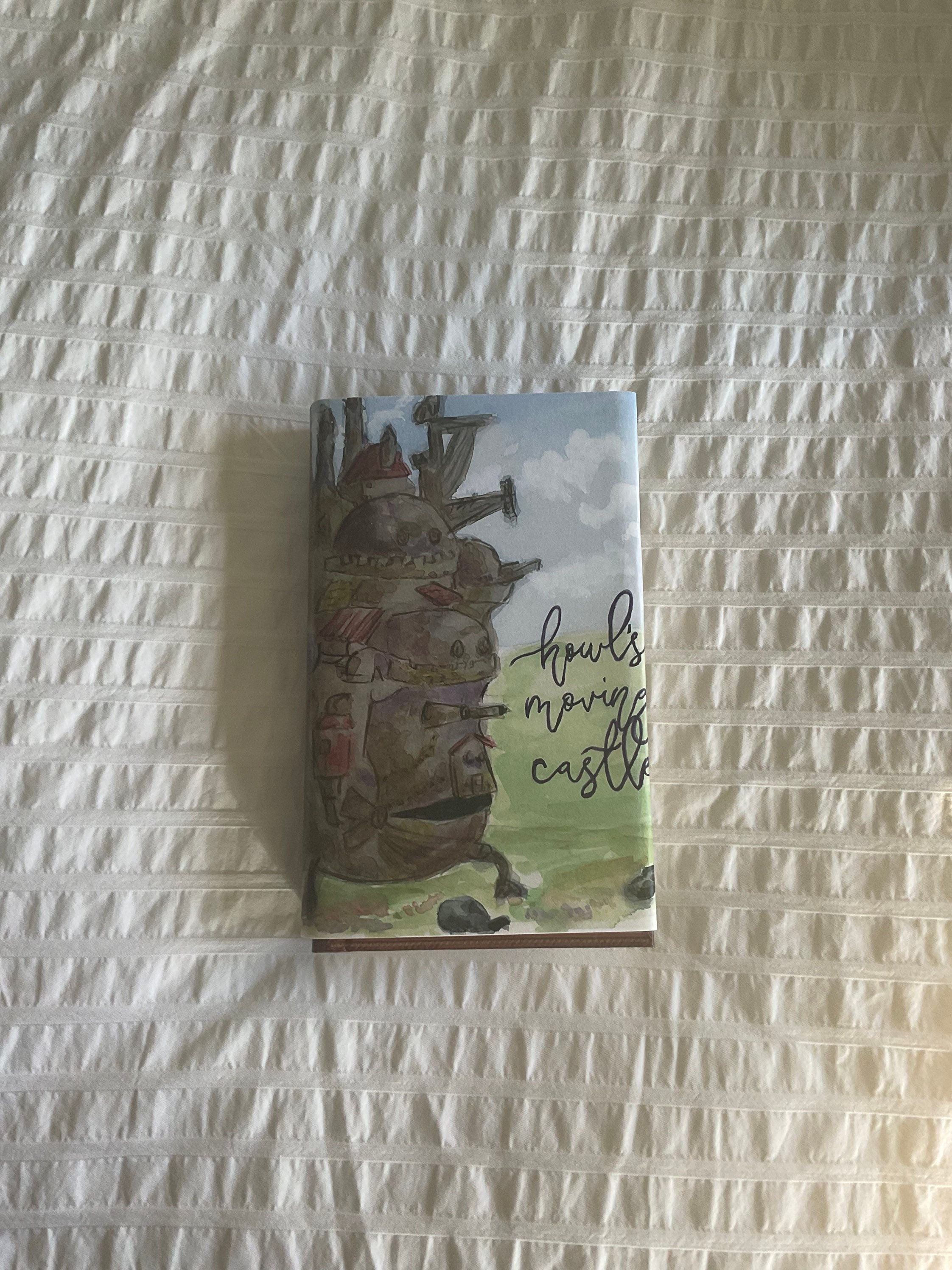 Howls Moving Castle Book Cover Watercolor Dust Jacket Book Jacket Howl ...
