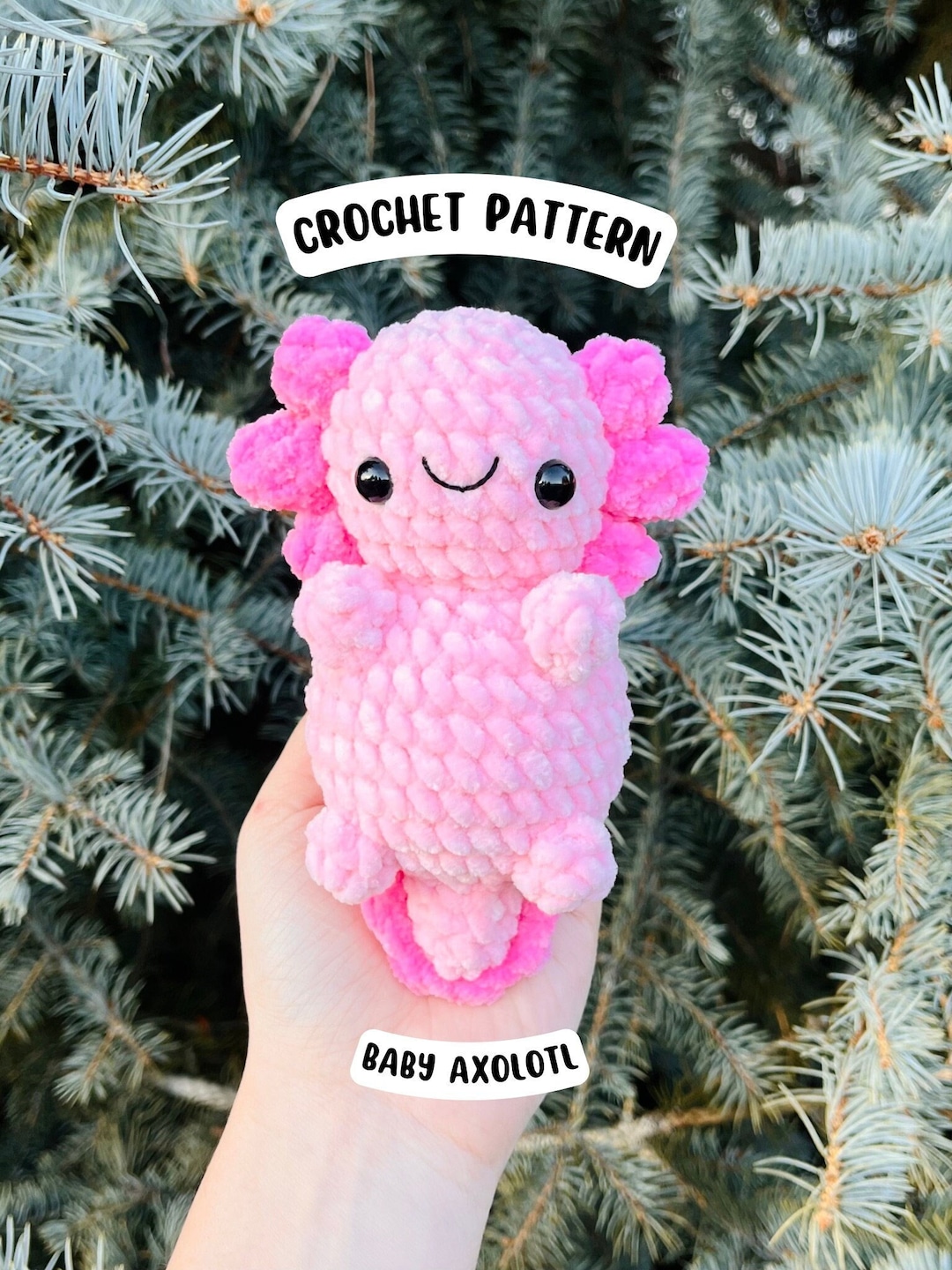 Crochet Pattern - Classic Axolotl - Etsy