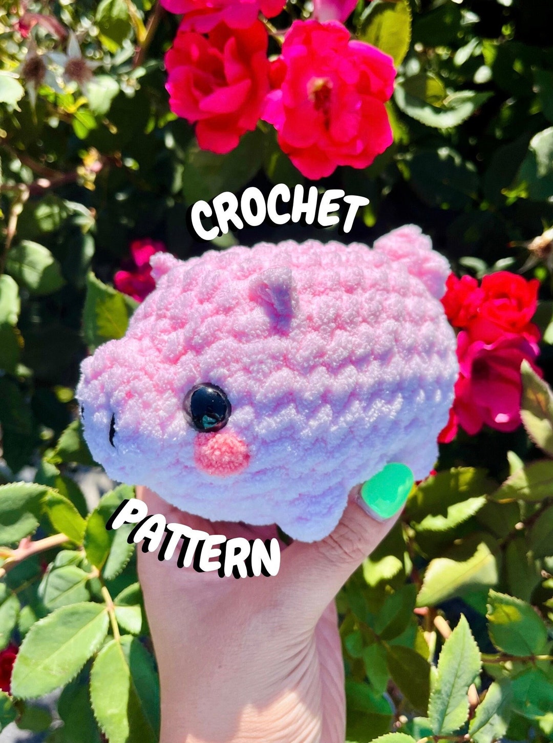 Crochet Pattern - No-sew Baby Pig - Etsy