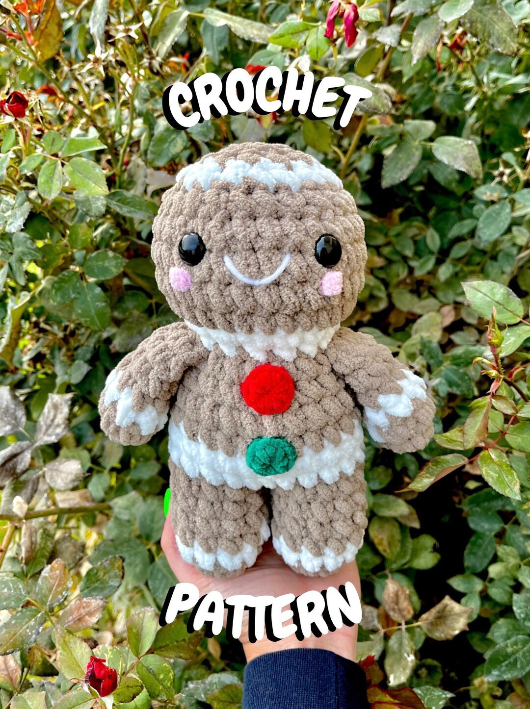 Crochet Pattern - Gingerbread Man - Etsy