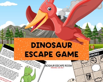Escape Room for Kids DIY Printable Game Lost Dinosaur - Etsy