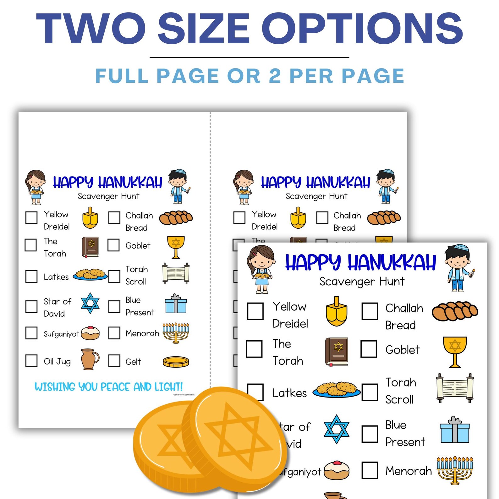 Kids Hanukkah Picture Scavenger Hunt, Hanukkah Treasure Hunt, Hanukkah ...