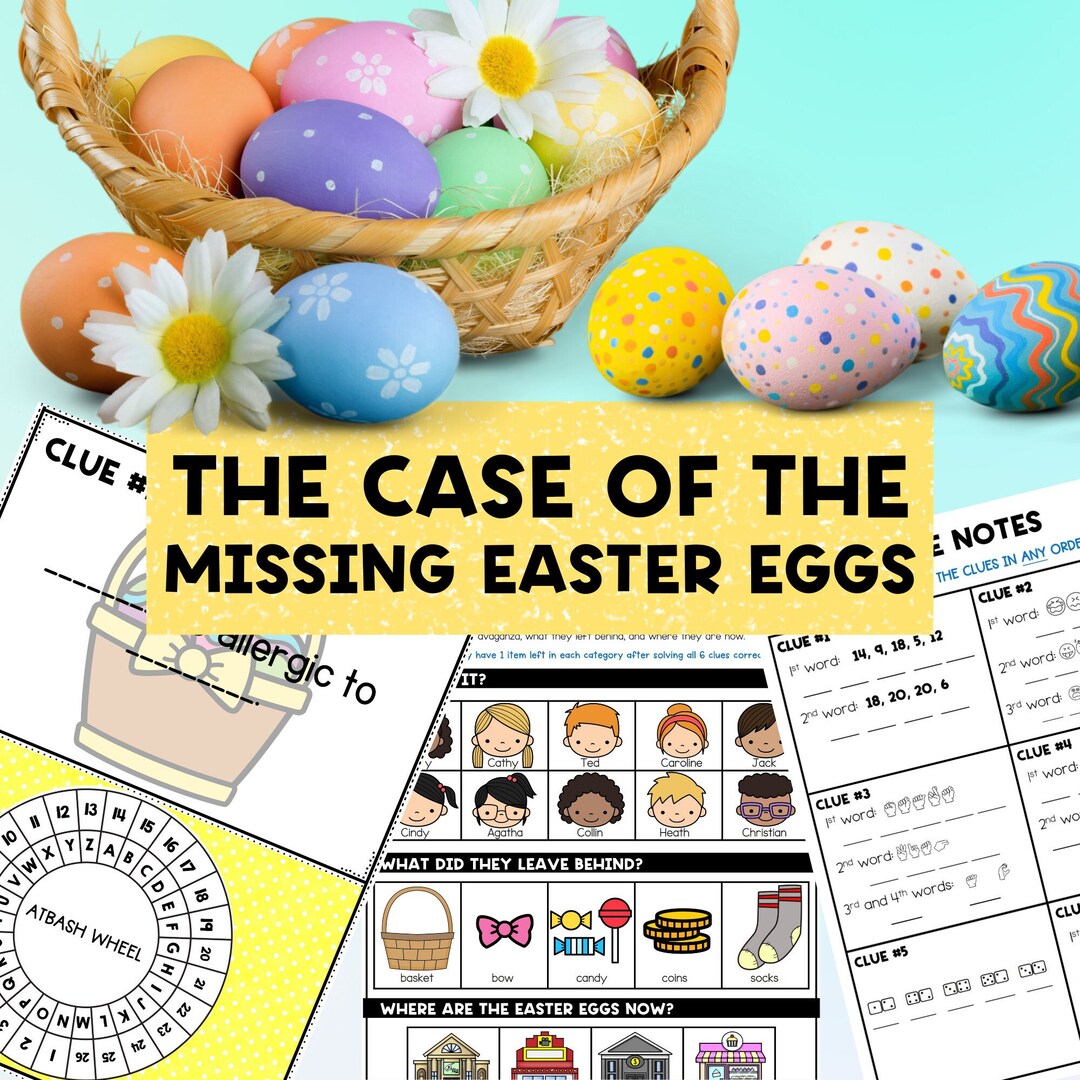 Easter Mystery Escape Room Game for Kids, the Case of the Missing ...
