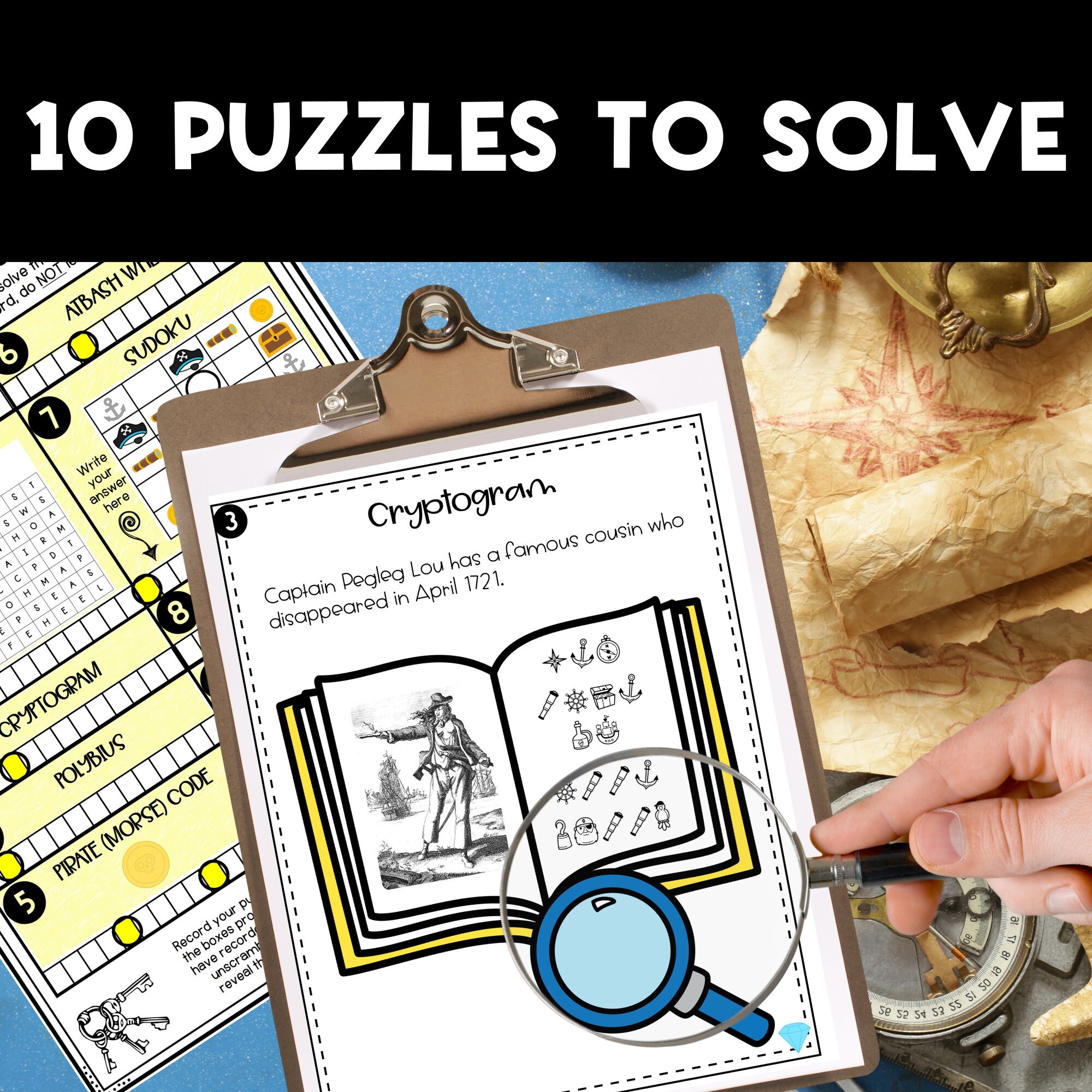 Pirate Escape Room for Kids, Escape the Stormy Seas Pirate Ship ...