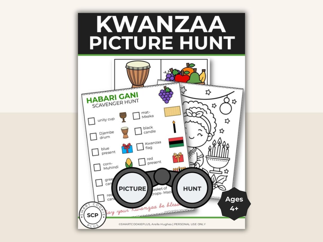 Kwanzaa Picture Hunt for Kids | Indoor or Outdoor Activity | Ages 4 ...