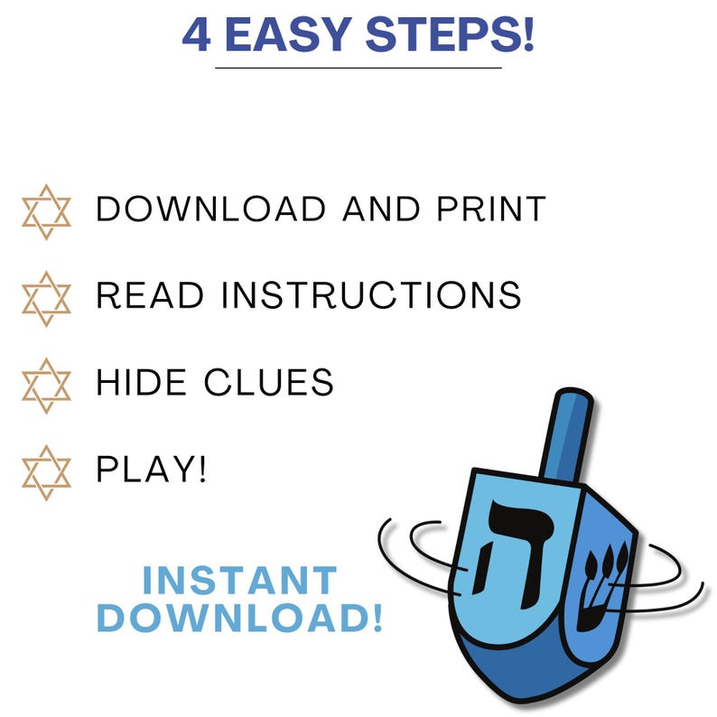 Kids Hanukkah Picture Scavenger Hunt, Hanukkah Treasure Hunt, Hanukkah ...