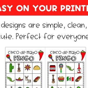 Cinco De Mayo Bingo Game, Printable Fun Party Game, Printable Bingo for ...