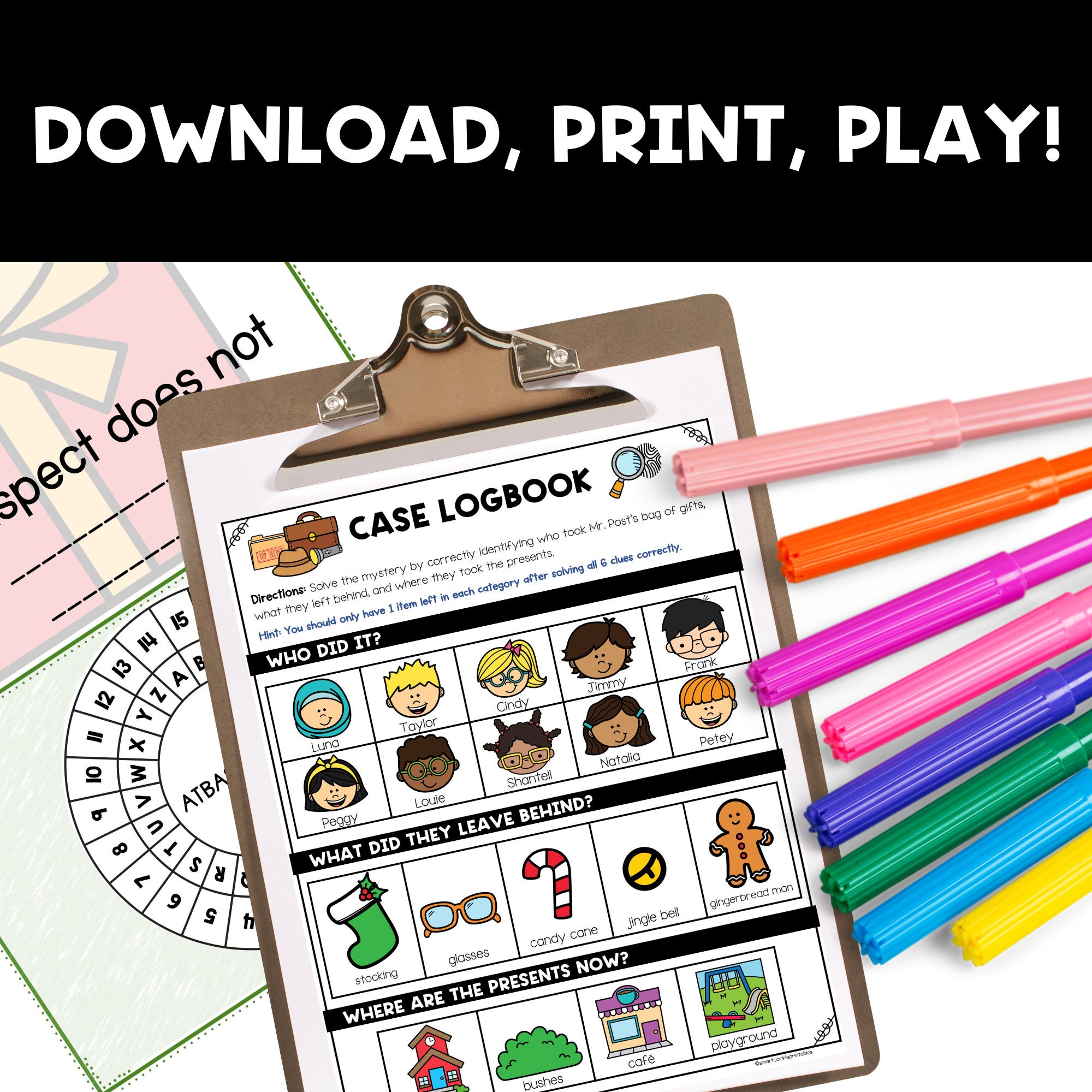 Christmas Party Game for Kids, the Case of the Missing Christmas ...