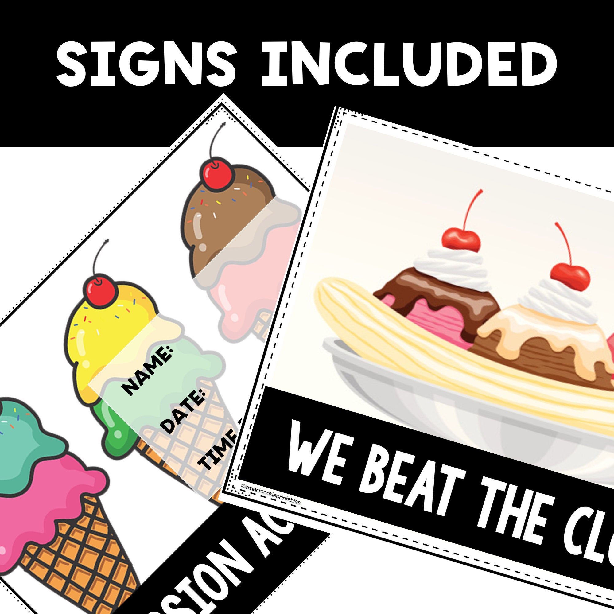 Ice Cream Escape Game for Kids Birthday Party Game Ice Cream Escape ...