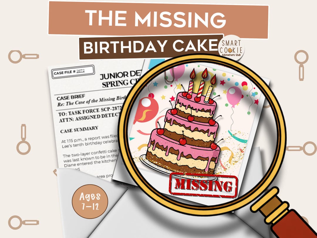 Detective Mystery Game for Kids | Birthday Party Printable | the Case ...