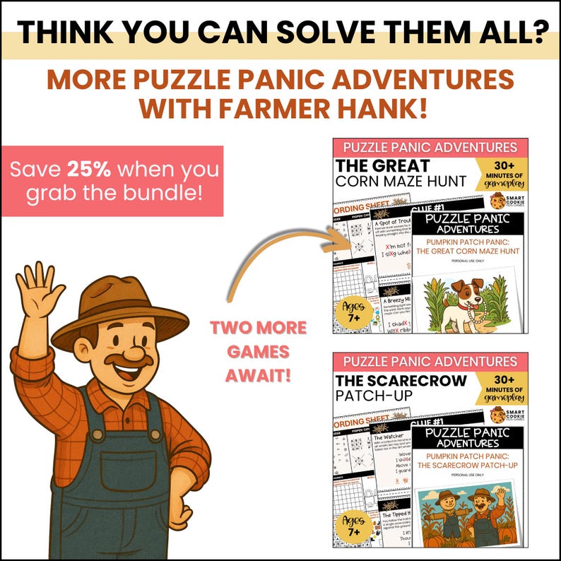 Pumpkin Patch Panic: the Hayride Goes Haywire | Kids Fall Decoder Puzzle Game | Printable ...