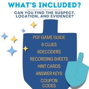 Hanukkah Mystery Game for Kids, the Case of the Missing Dreidel ...