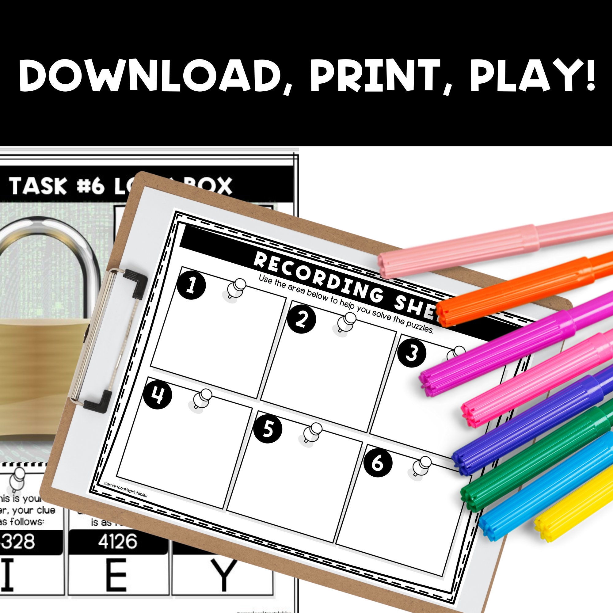 Escape Game for Kids, DIY Printable Party Game, Summer Camp Escape Room ...