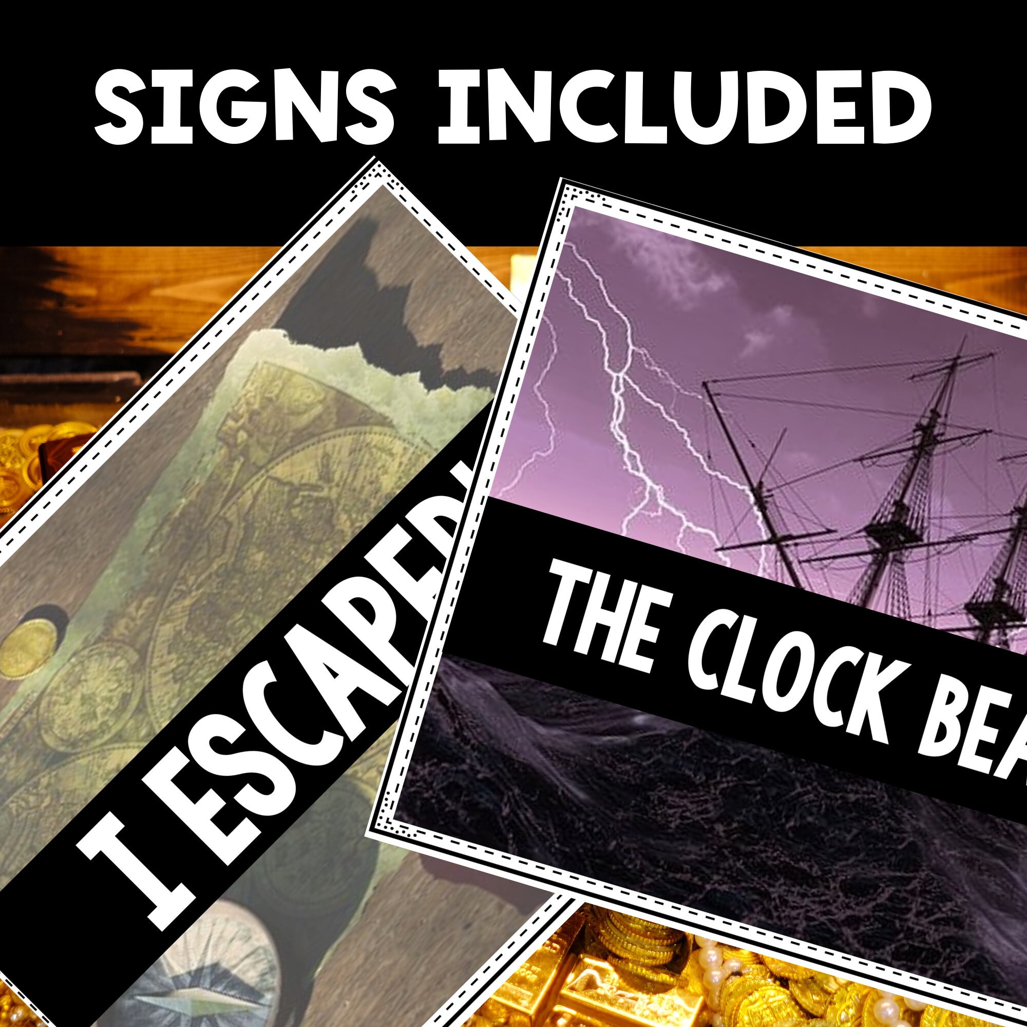 Pirate Escape Room for Kids, Escape the Stormy Seas Pirate Ship ...
