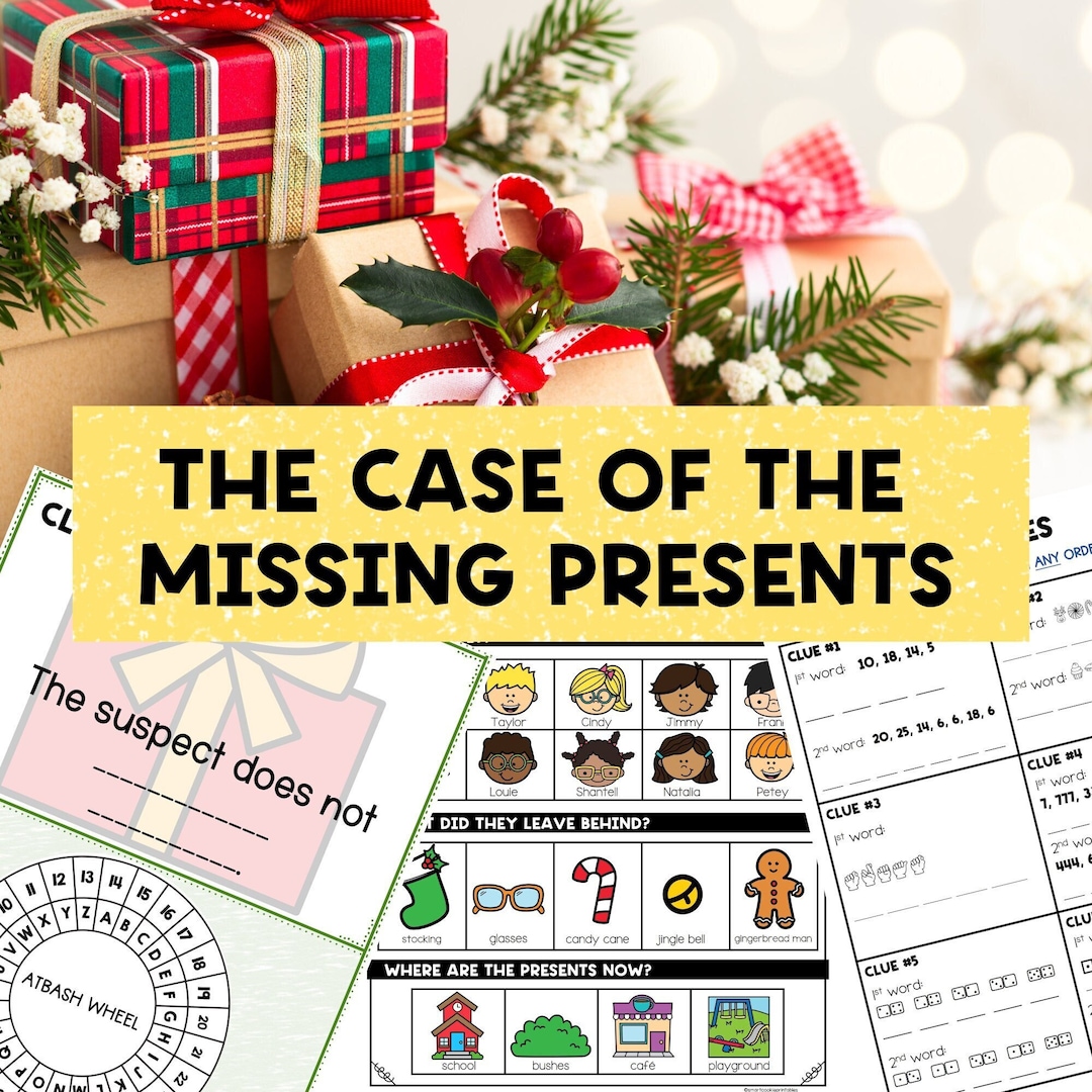 Christmas Party Game for Kids, the Case of the Missing Christmas ...