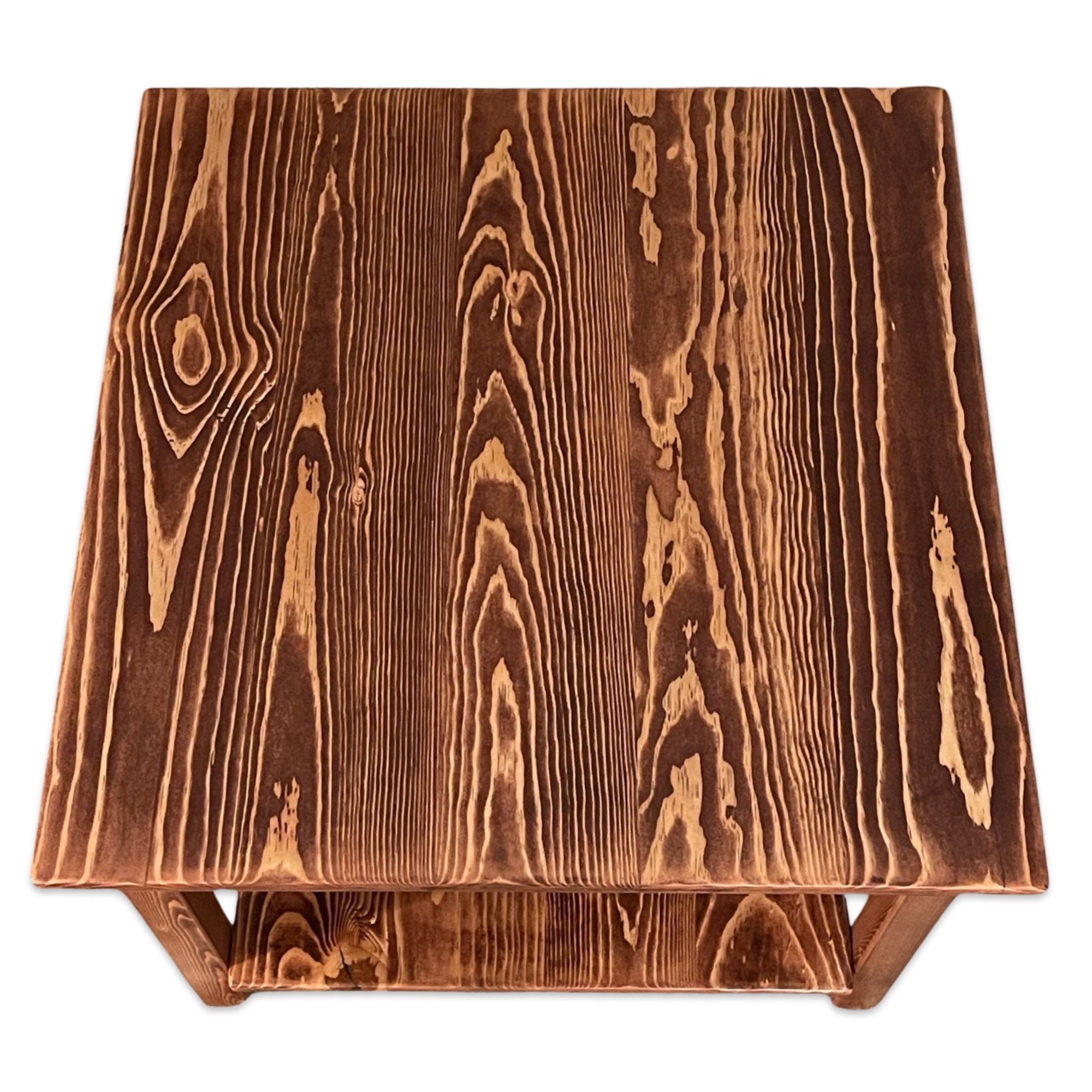 Small Square Coffee Table With Shelf / Little Square Coffee Table Made ...