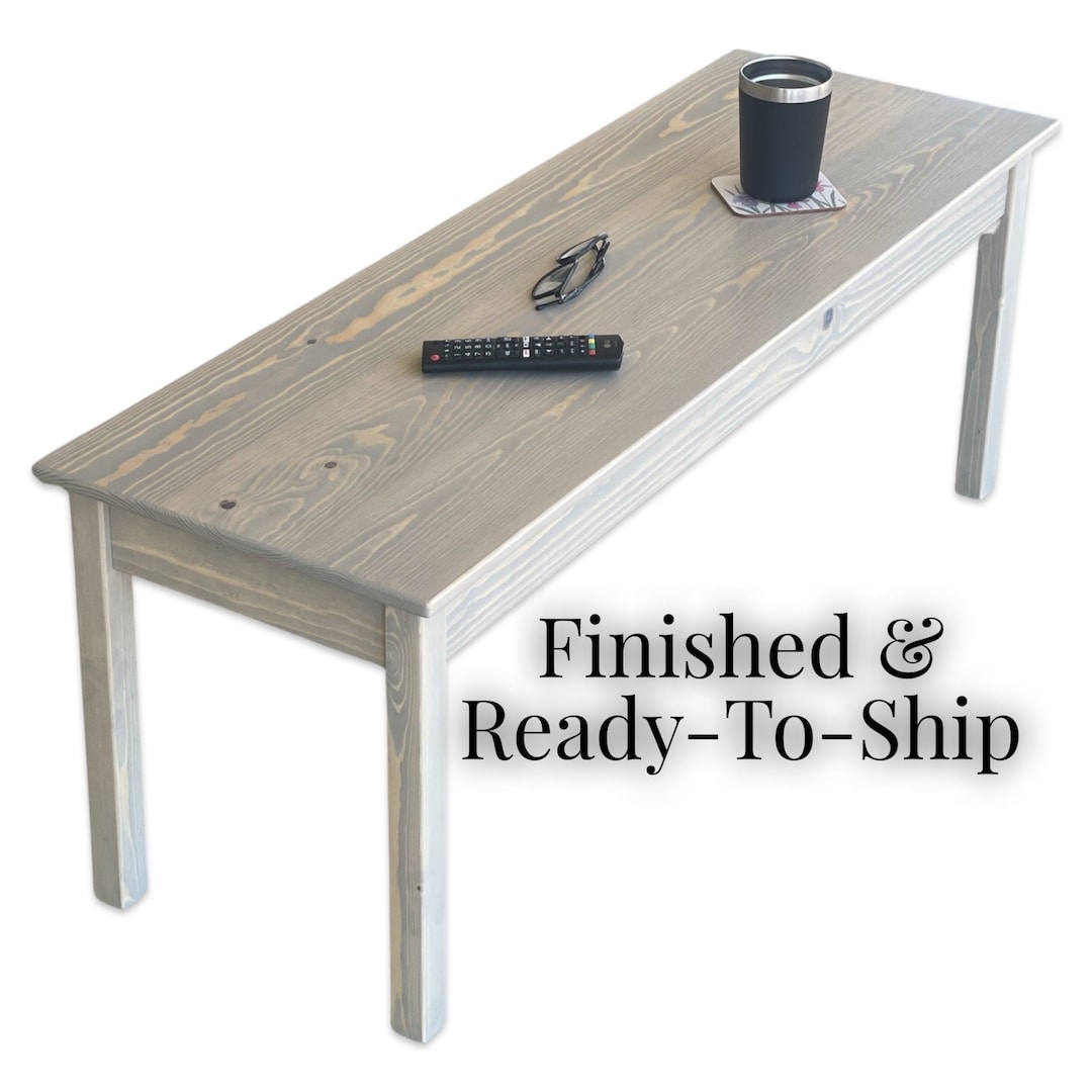 Skinny Beach House Coffee Table / Slim Sunbleached Coffee - Etsy