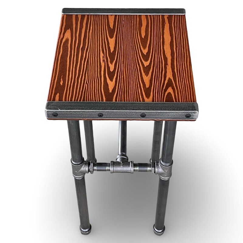 Industrial End Table - Etsy
