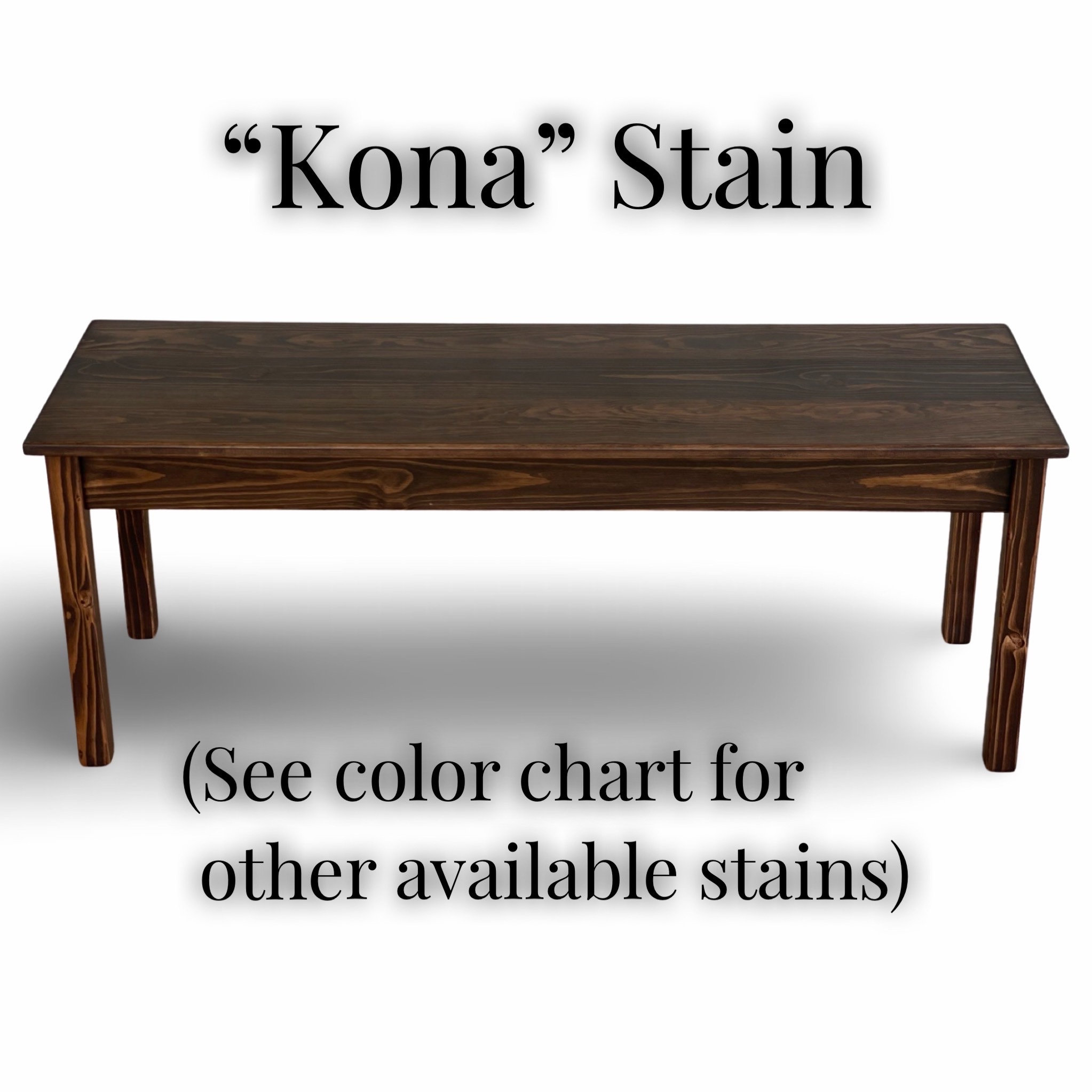 Skinny Coffee Table / Real Wood Slim Coffee Table / Thin Coffee Table ...