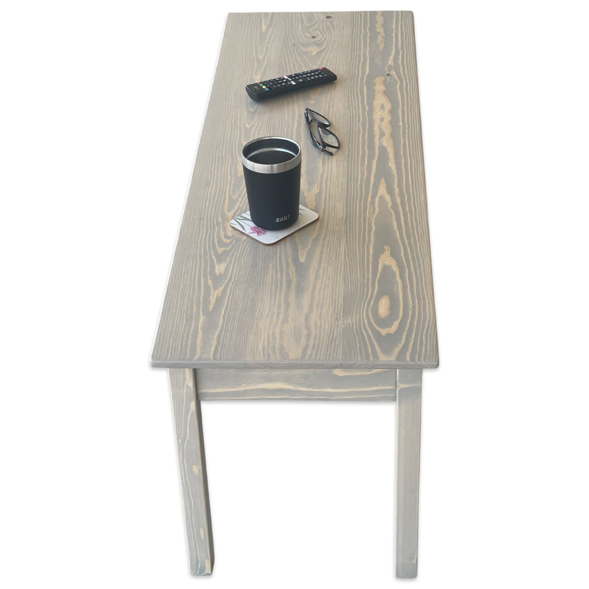 Skinny Coffee Table / Real Wood Slim Coffee Table / Thin Coffee Table ...