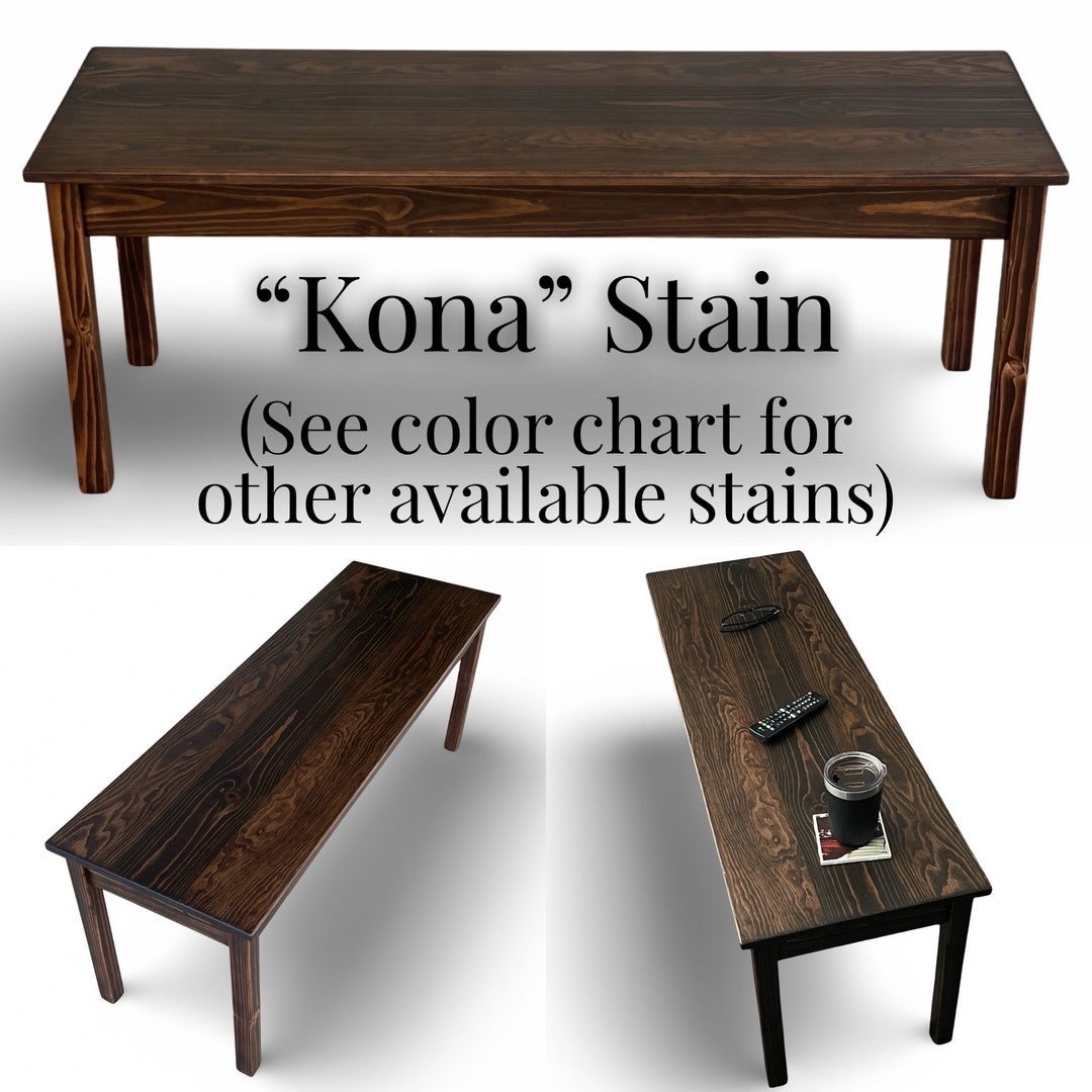 Narrow Coffee Table – Slim Modern Wood Table for Small Spaces ...