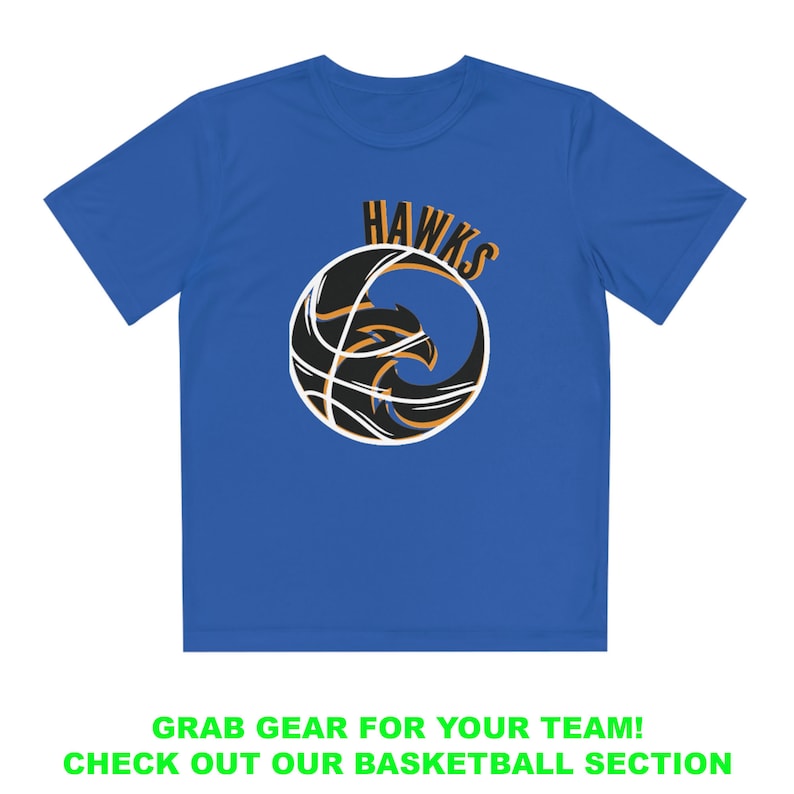 Hawks Basketball Youth Digital Artwork Logo Download - Etsy