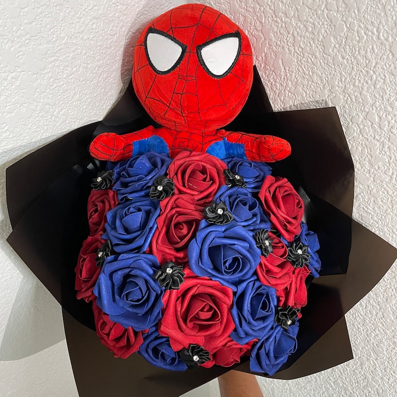 Spiderman Bouquet Flowers - Etsy