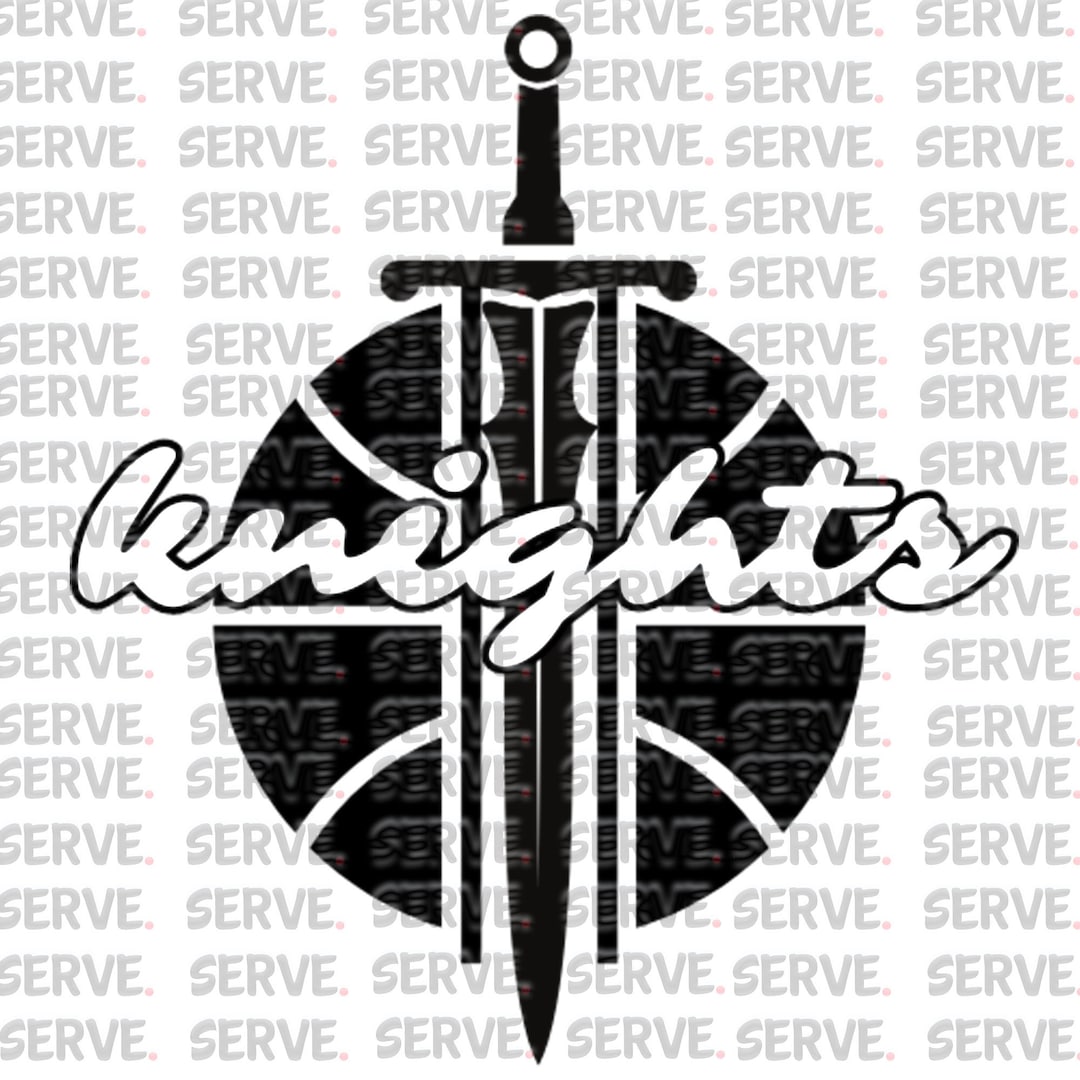 Knights Version 1 Basketball Youth Digital Artwork Logo Download - Etsy