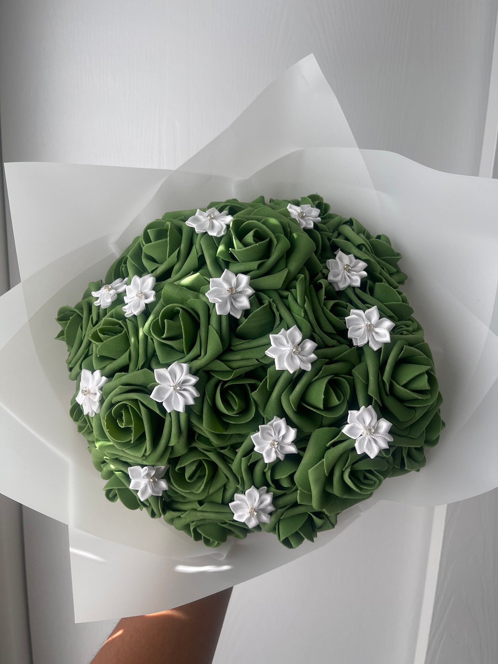Forever Flower Styrofoam Bouquet - 24 Regular Flowers W/ 10 Minis - Etsy