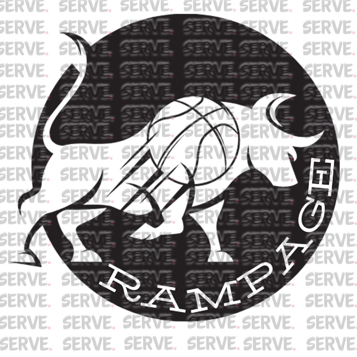 Rampage Basketball Youth Digital Artwork Logo Download - Etsy