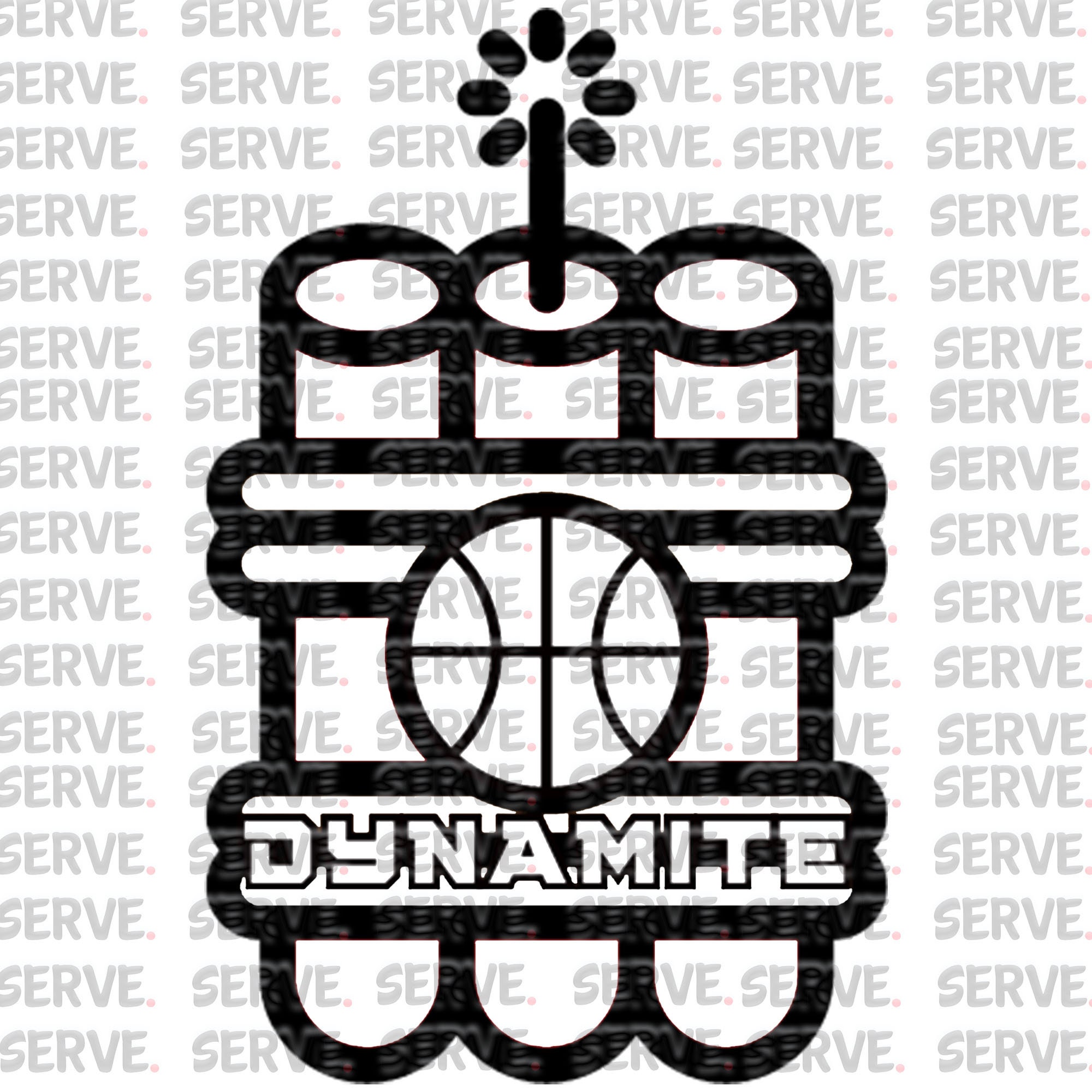 Dynamite Basketball Youth Digital Artwork Logo Download - Etsy