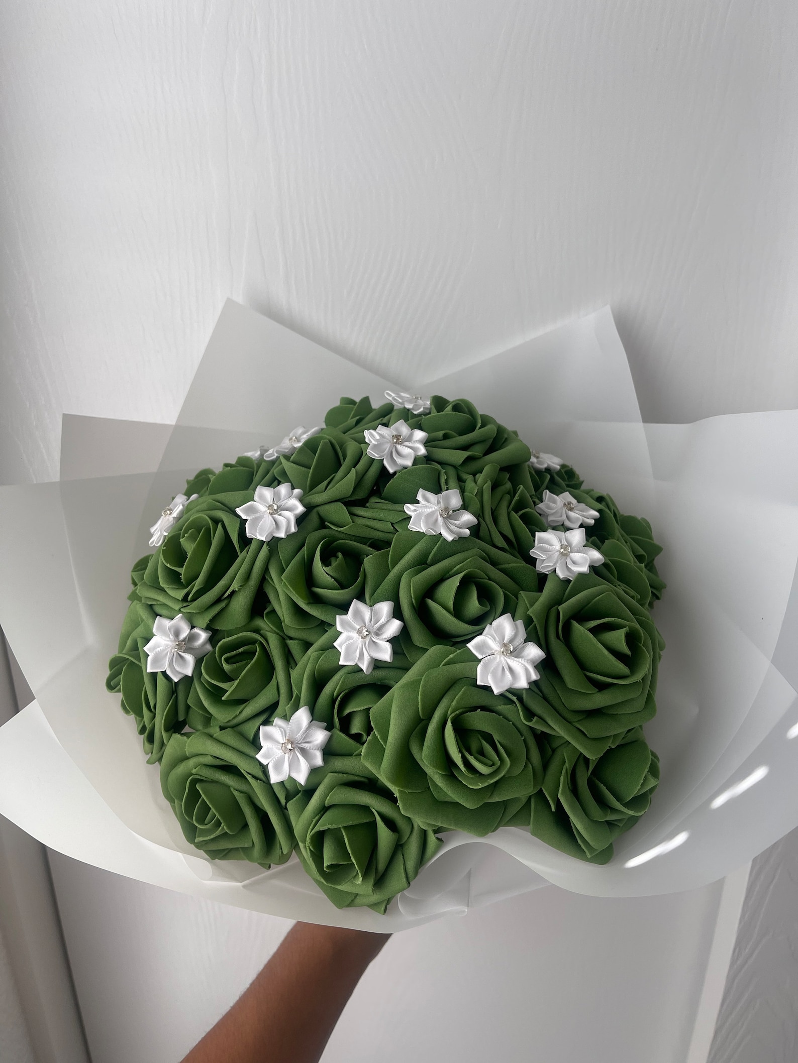 Forever Flower Styrofoam Bouquet - 24 Regular Flowers W/ 10 Minis - Etsy